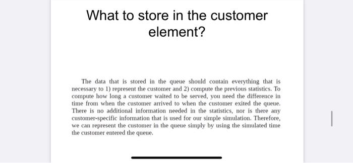 Solved Queue – Customer Queue Simulation SIMULATING | Chegg.com