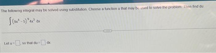 Solved The following integral may be solved using | Chegg.com