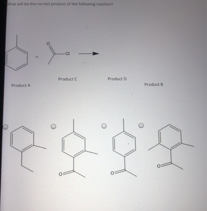 Solved What will be the correct product of the following | Chegg.com