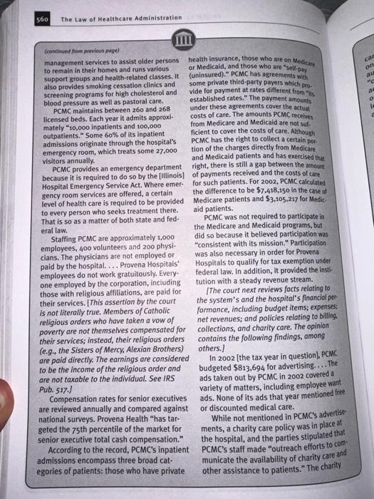 Provena Covenant Medical Center v. Department of | Chegg.com