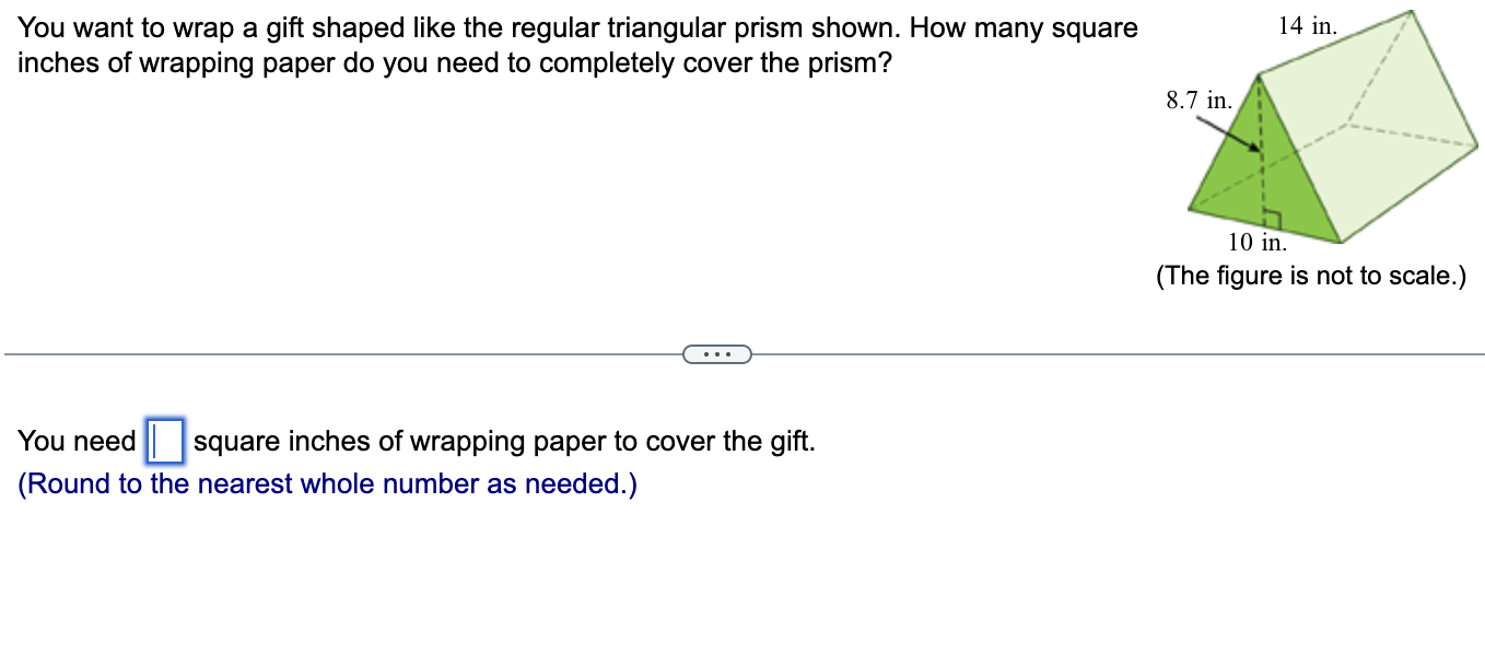 Solved You want to wrap a gift shaped like the regular | Chegg.com