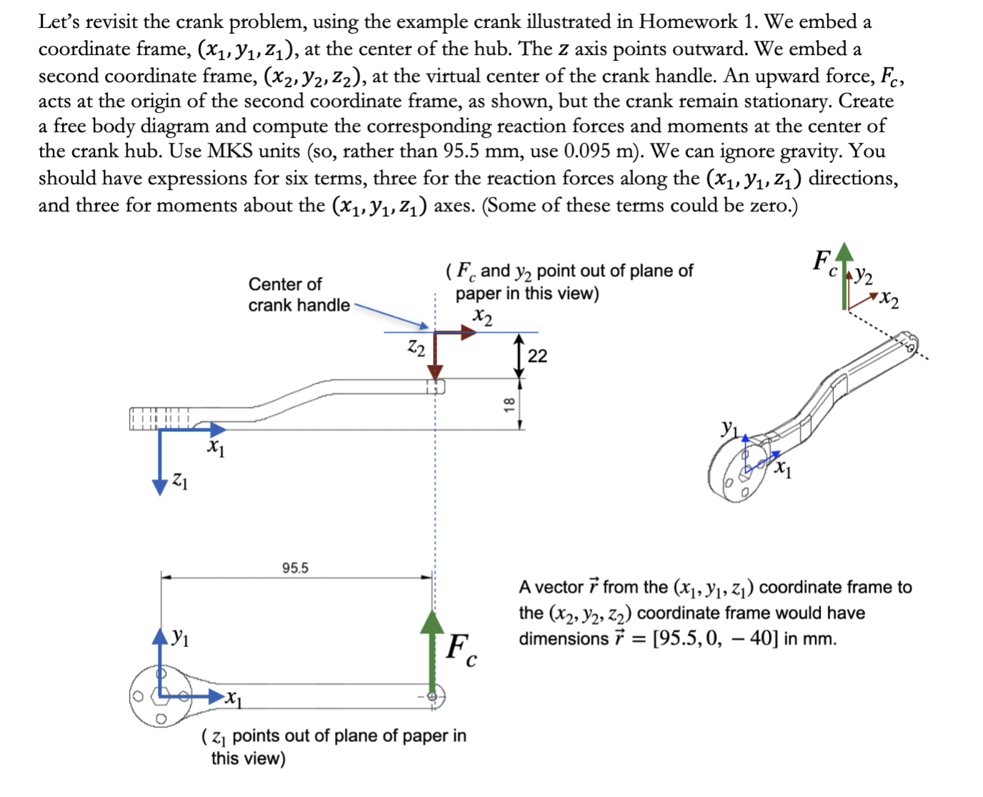 Solved Let's revisit the crank problem, using the example | Chegg.com