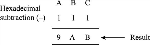 Solved Perform The Following Hexadecimal Subtractions a ABC 11 