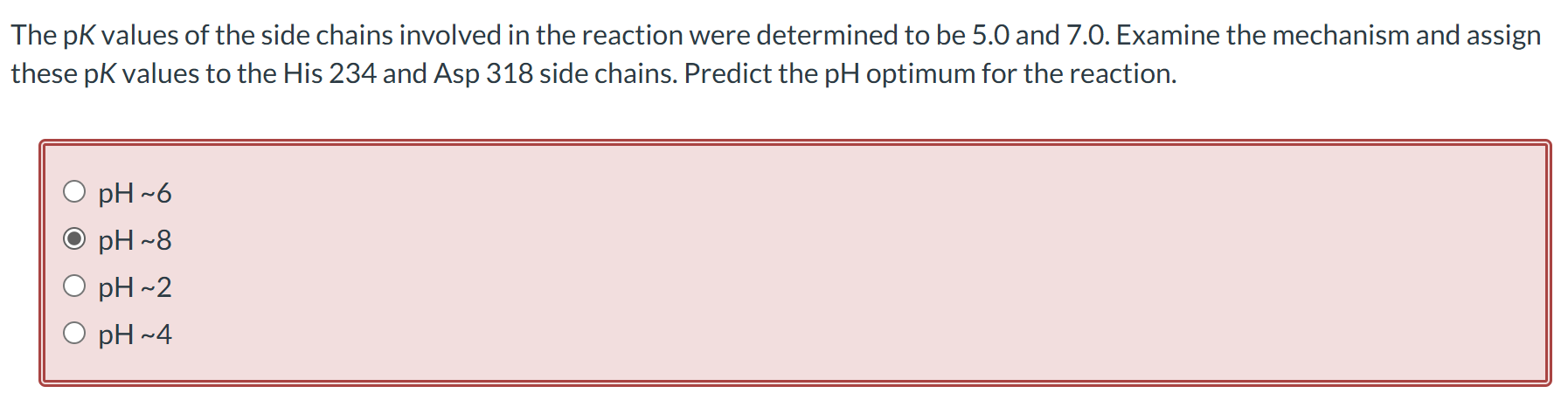 Solved The pK values of the side chains involved in the | Chegg.com