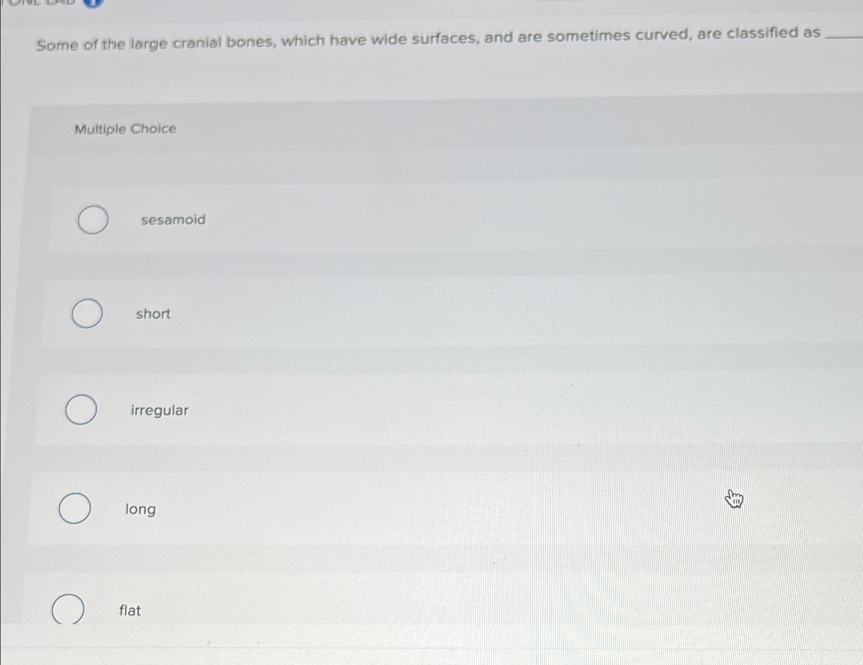 Solved Some of the large cranial bones, which have wide | Chegg.com