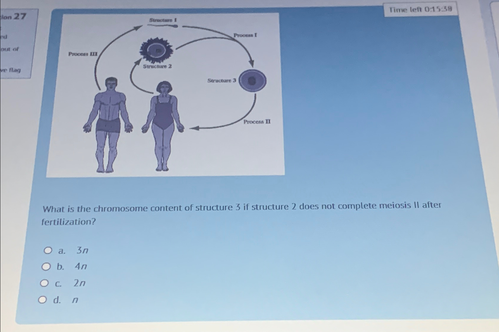 Solved Time left 0:15*39What is the chromosome content of | Chegg.com