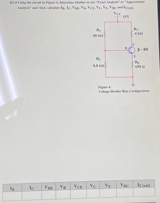 Solved Q2.d Using the circuit in Figure 4, determine whether | Chegg.com