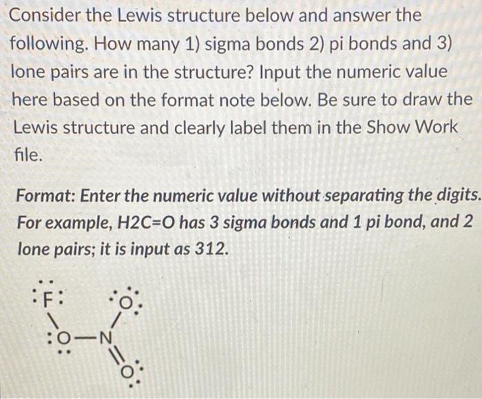 Solved Consider the Lewis structure below and answer the | Chegg.com