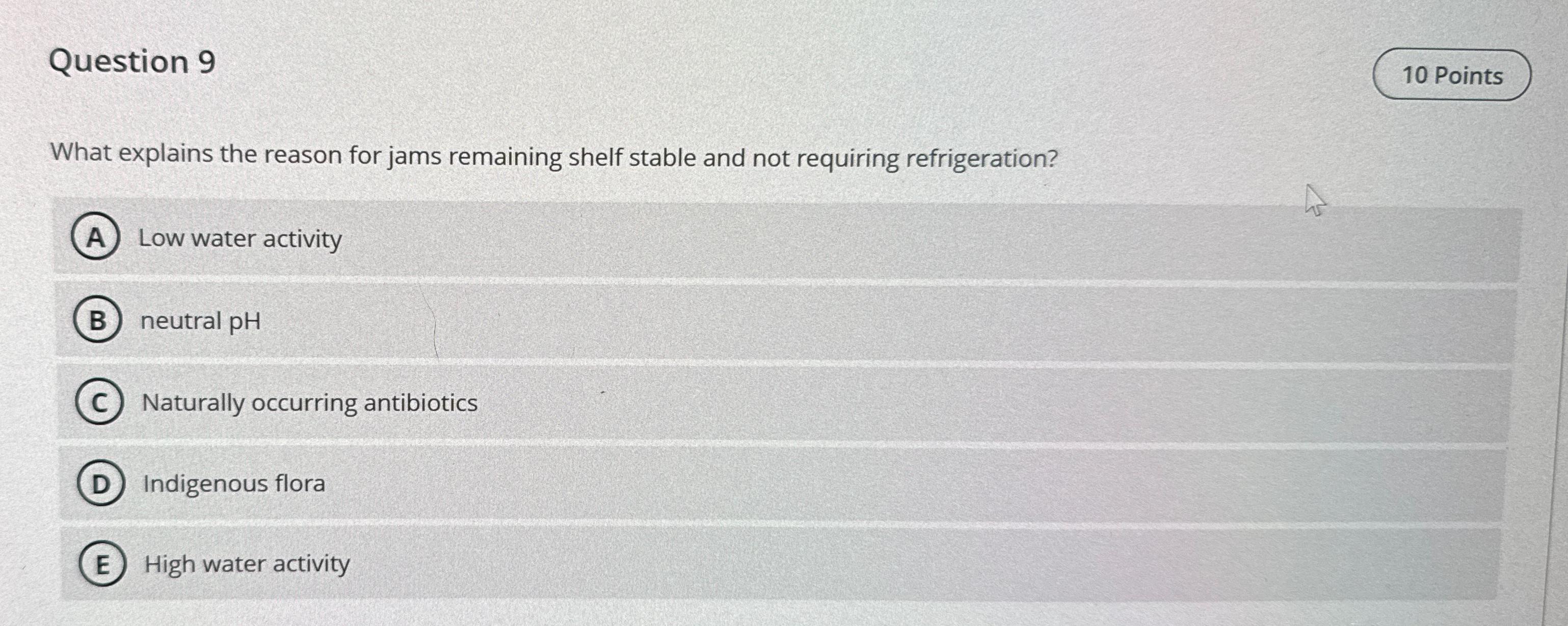 Solved Question 9What explains the reason for jams remaining | Chegg.com