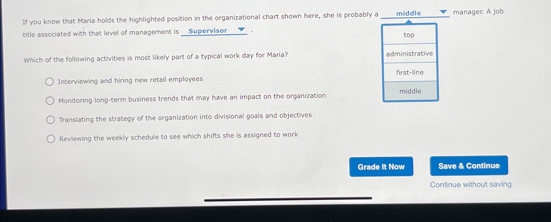 Solved If you know that Maria holds the highlighted position | Chegg.com