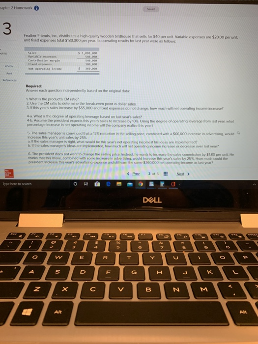 Solved apter 2 Homework 3 Feather Friends, Inc, distributes | Chegg.com