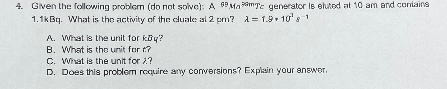 Solved Given the following problem (do not solve): | Chegg.com