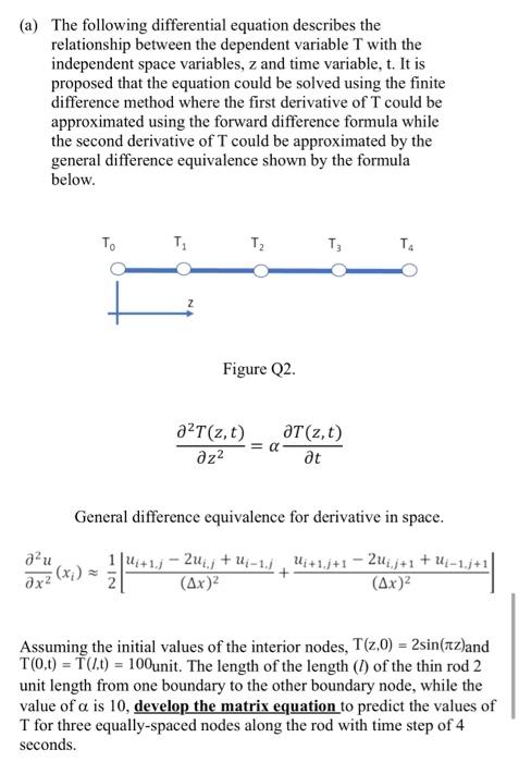 Solved (a) The following differential equation describes the | Chegg.com