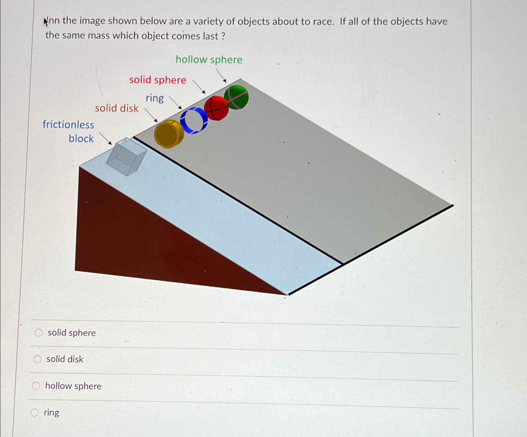 Solved INn the image shown below are a variety of objects | Chegg.com