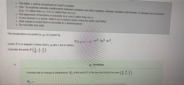 Solved The Letter E Will Be Recognised As Eulers Number 