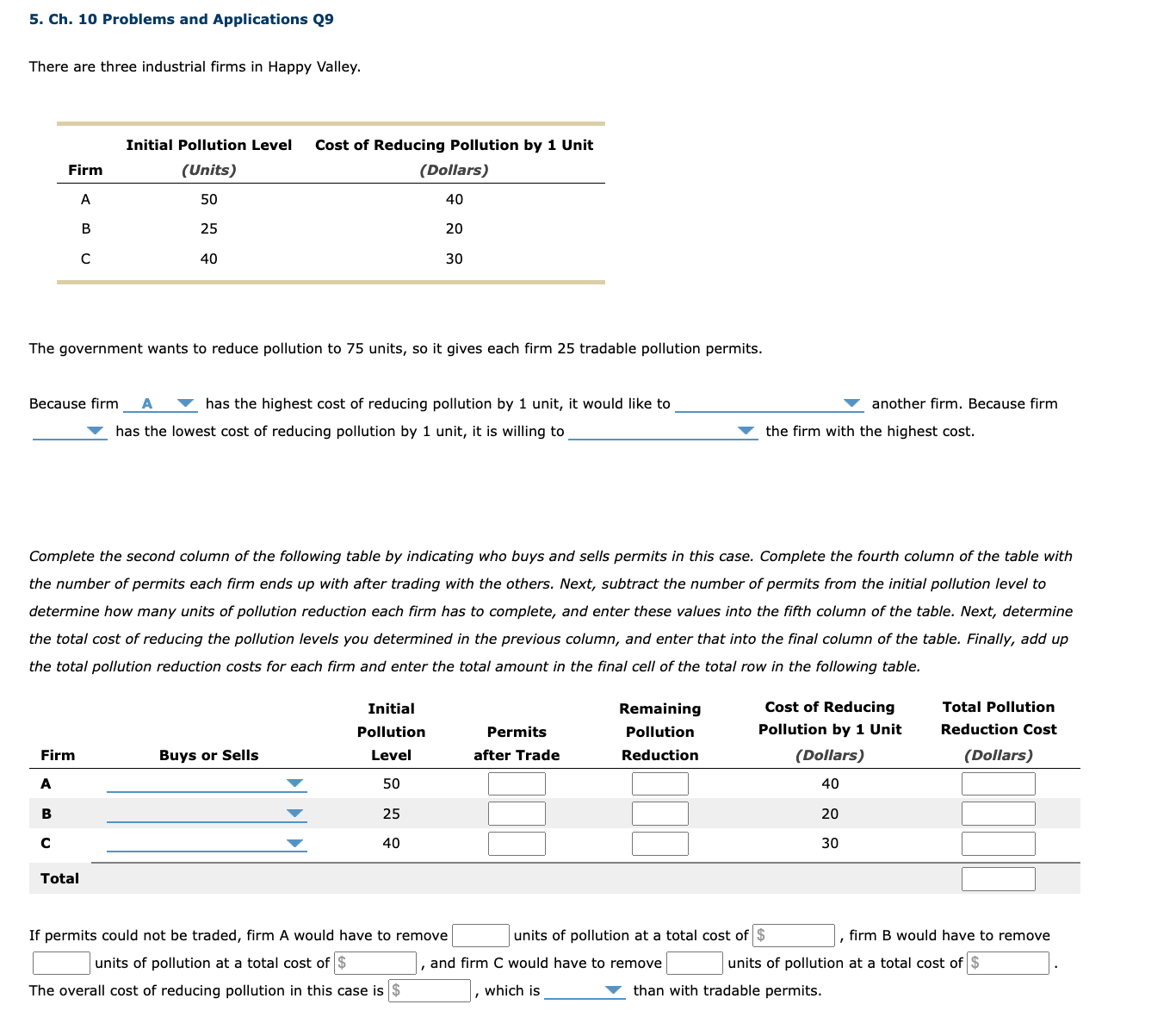 Solved Ch. 10 ﻿Problems and Applications Q9There are three | Chegg.com
