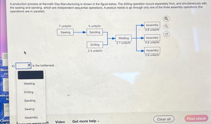 Solved 5 units/hr A production process at Kenneth Day | Chegg.com