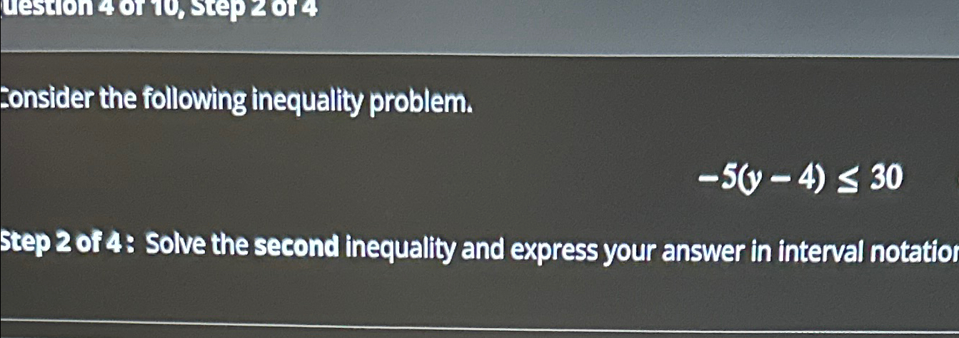 Solved Eonsider the following inequality | Chegg.com