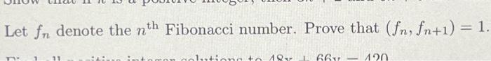 Solved Let fn denote the nth Fibonacci number. Prove that | Chegg.com