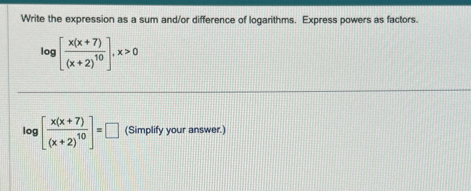 Solved Write the expression as a sum and/or difference of | Chegg.com