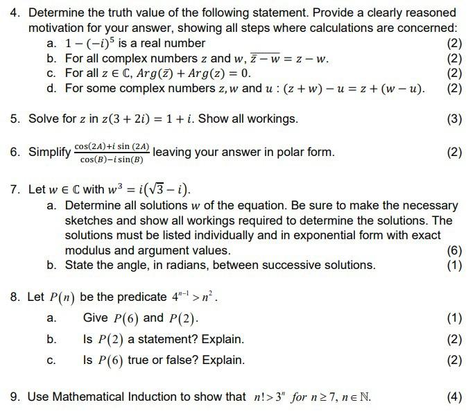 Solved 1. Write the following in rectangular form, and show | Chegg.com