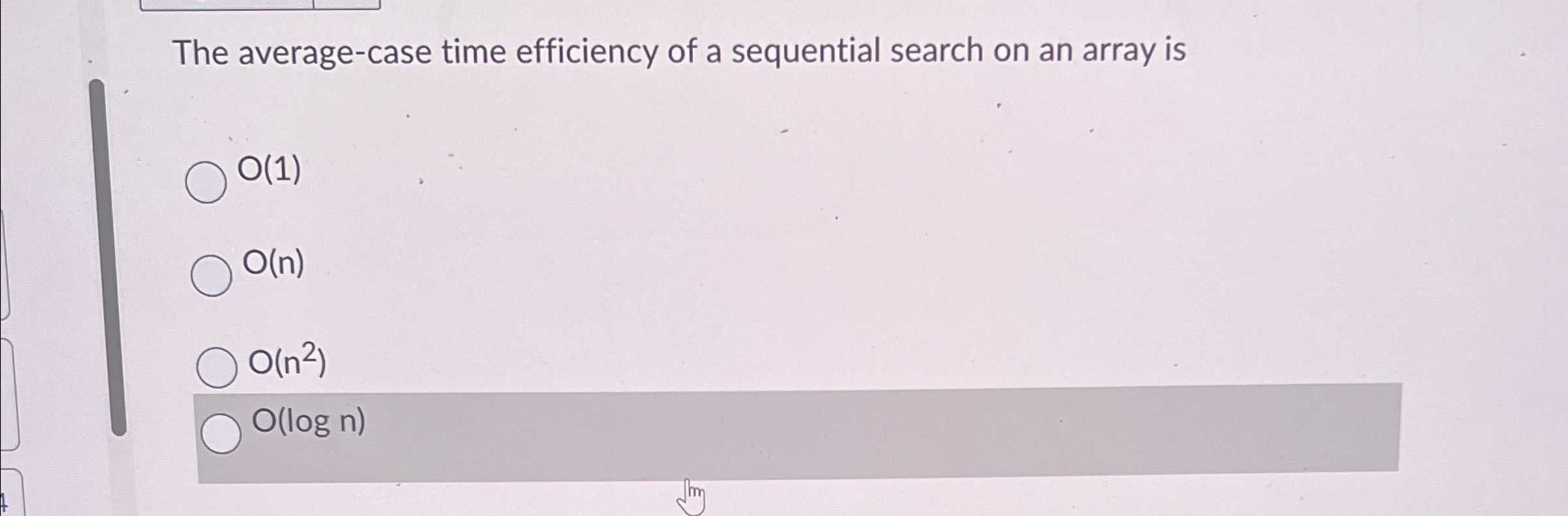 Solved The average-case time efficiency of a sequential | Chegg.com
