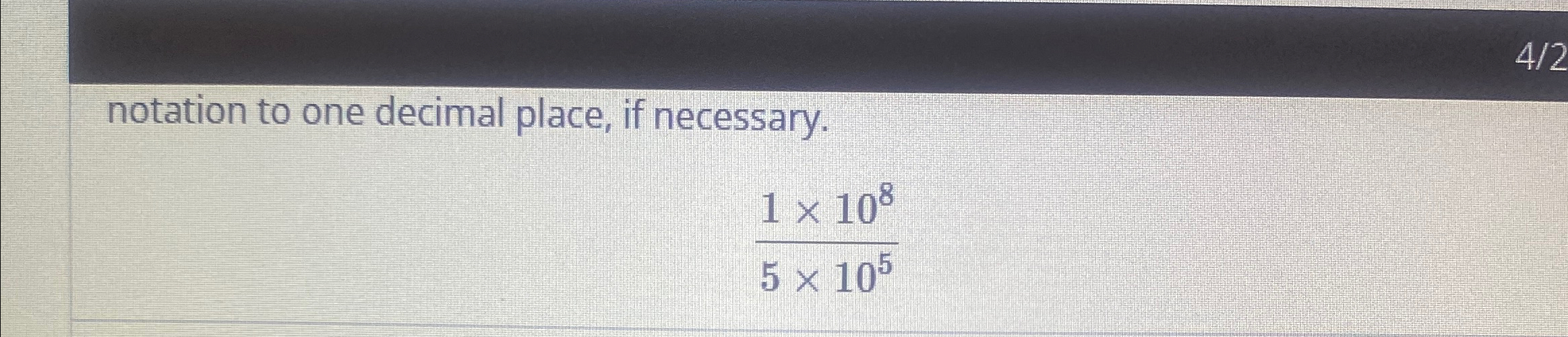 Solved notation to one decimal place, if | Chegg.com