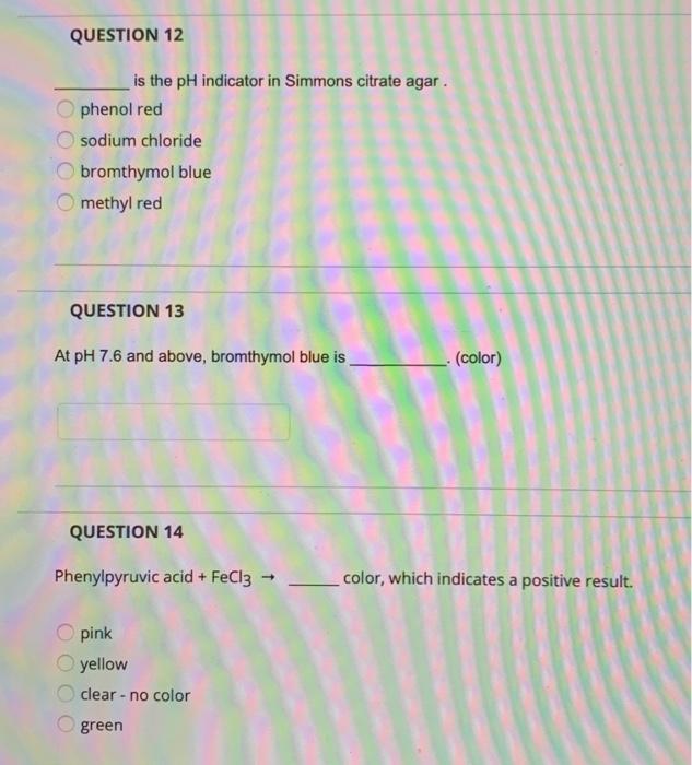 Solved QUESTION 7 The Citrate Test is used to differentiate | Chegg.com