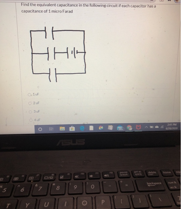 Solved Find the equivalent capacitance in the following | Chegg.com