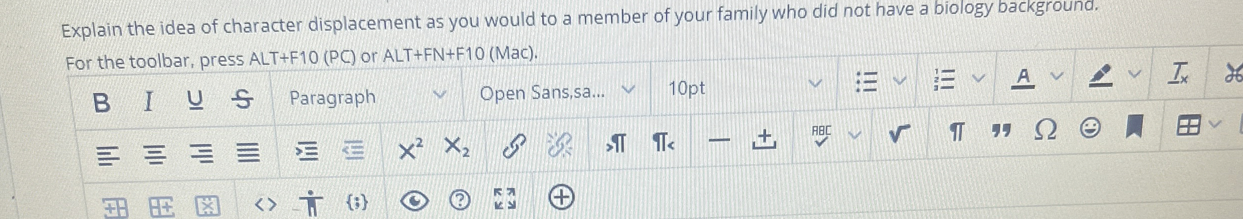 Solved Explain the idea of character displacement as you | Chegg.com
