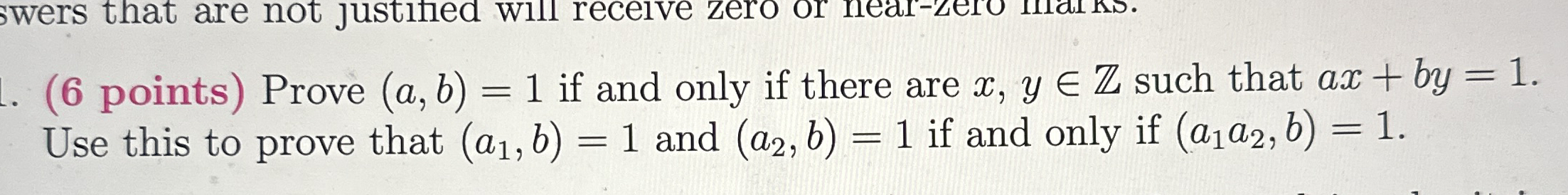 Solved 6 ﻿points ﻿prove A B 1 ﻿if And Only If There Are