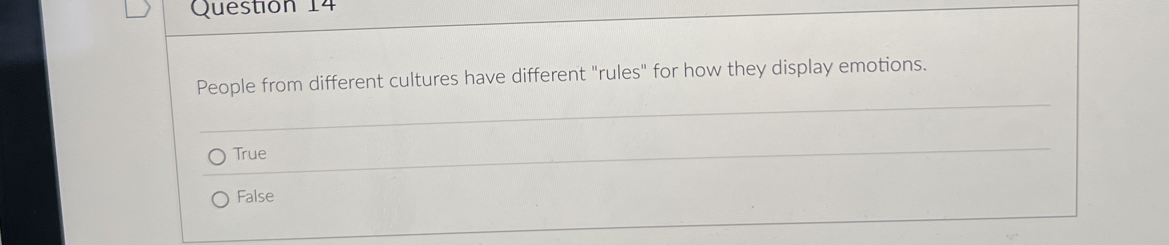 Solved People from different cultures have different "rules" | Chegg.com