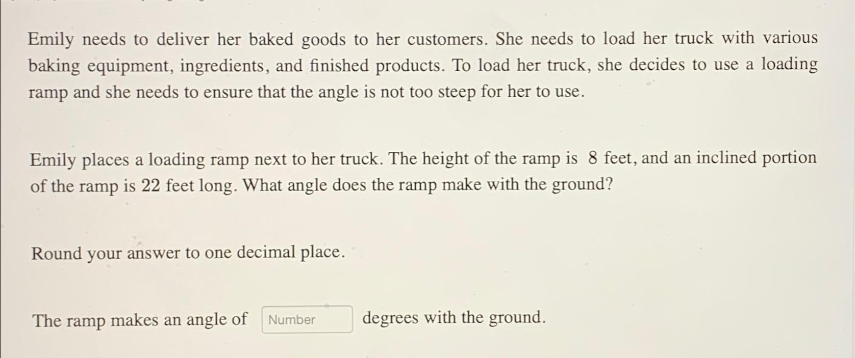 Solved Emily needs to deliver her baked goods to her | Chegg.com