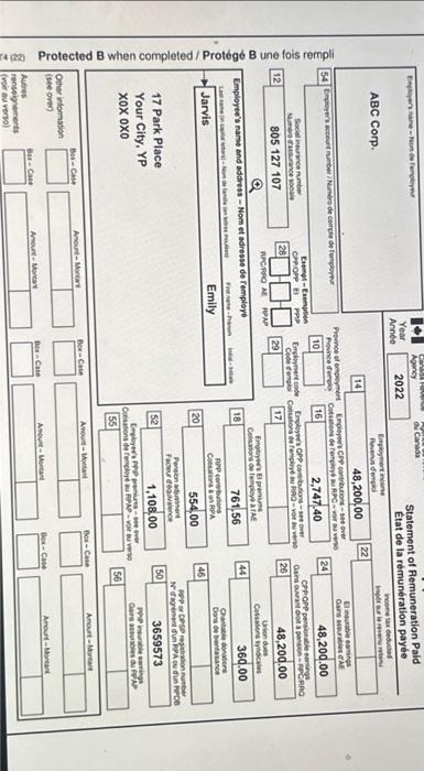 On Emily's tax return, what is the entry for Line | Chegg.com
