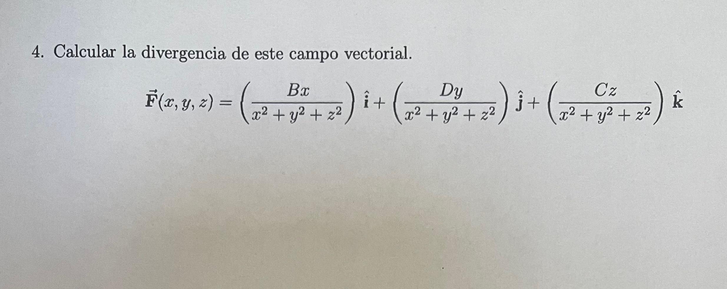 Solved Calculate the divergence of this vector field using | Chegg.com