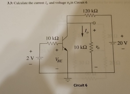 3.3: Calculate the current I0 ﻿and voltage vo ﻿in | Chegg.com
