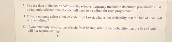 Solved Instructions: i. For each question, calculate the | Chegg.com