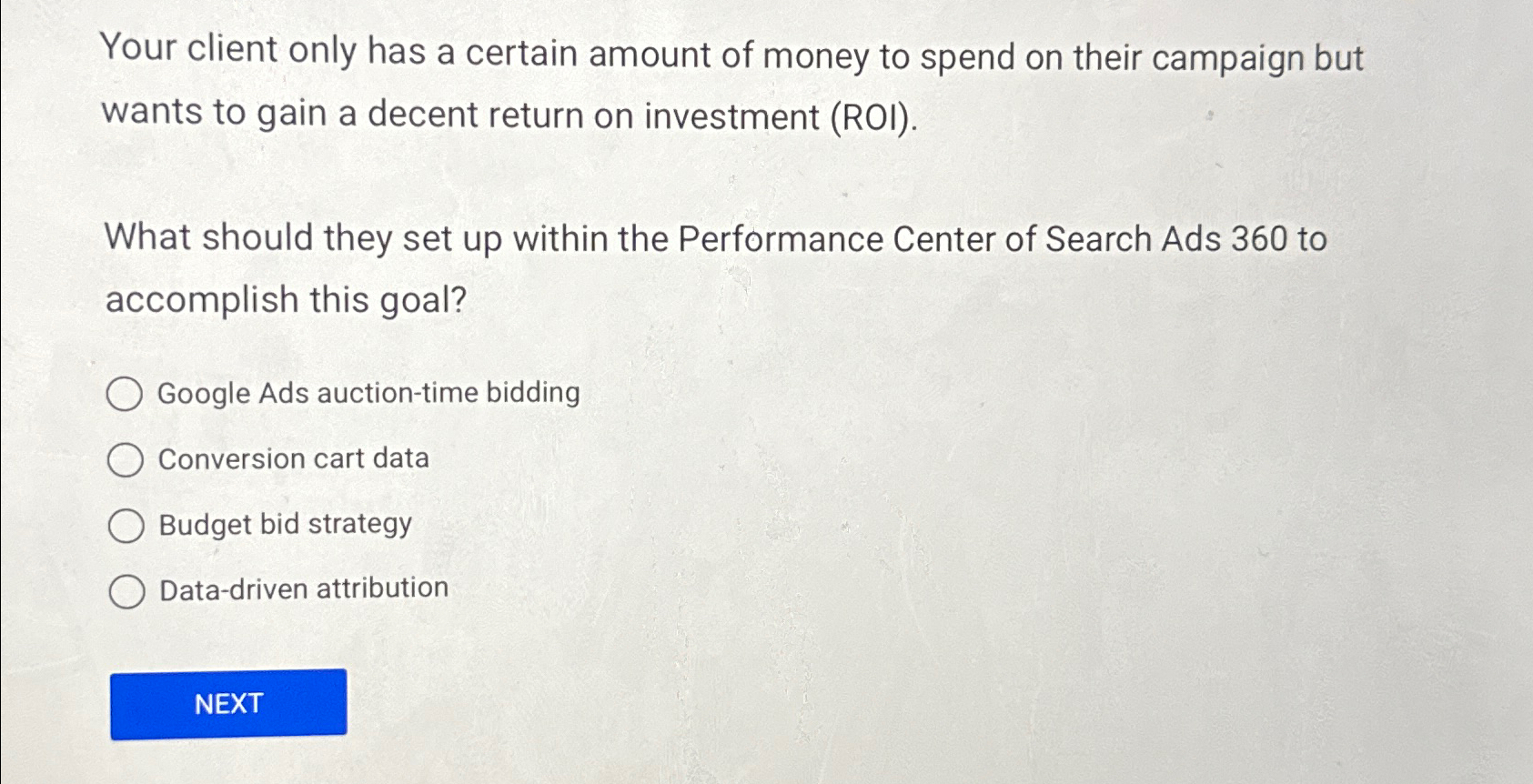 Solved Your client only has a certain amount of money to | Chegg.com