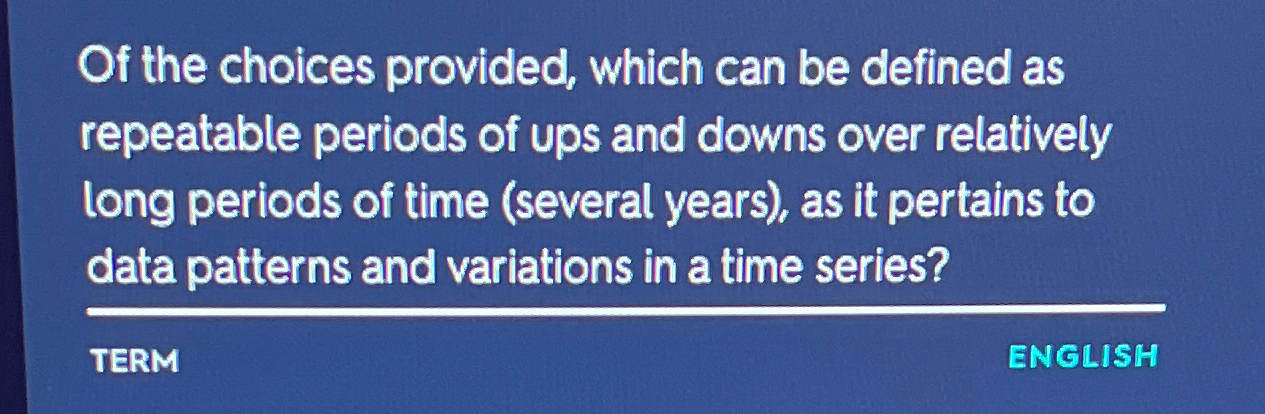 Solved Of the choices provided, which can be defined as | Chegg.com