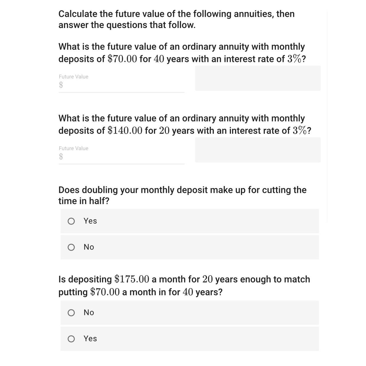 Solved Calculate the future value of the following | Chegg.com