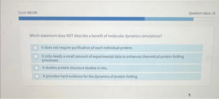 Solved Which statement does NOT describe a benefit of | Chegg.com