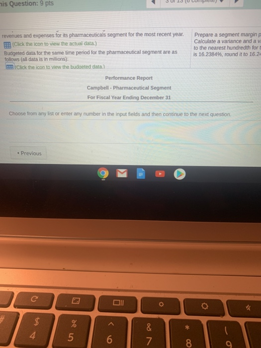 Solved Question Help Prepare a segment margin performance | Chegg.com
