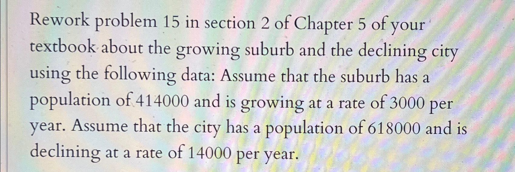 Solved Rework problem 15 ﻿in section 2 ﻿of Chapter 5 ﻿of | Chegg.com