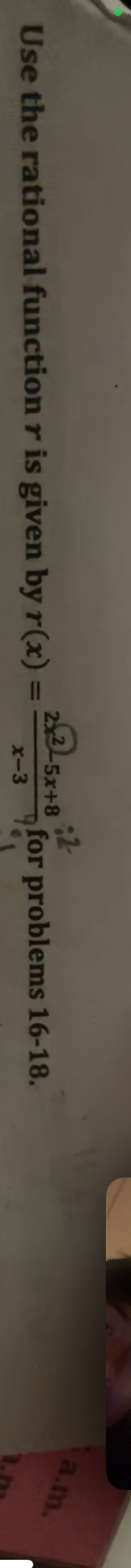 Use the rational function r ﻿is given by | Chegg.com
