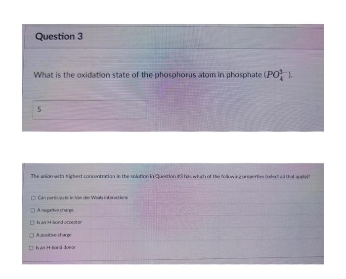 Solved What is the oxidation state of the phosphorus atom in | Chegg.com