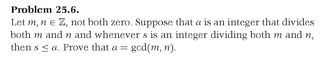 Solved Problem 25.6.Let m,ninZ, not both zero. Suppose that | Chegg.com
