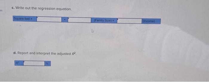 Solved a. Develop an appropriate multiple regression | Chegg.com