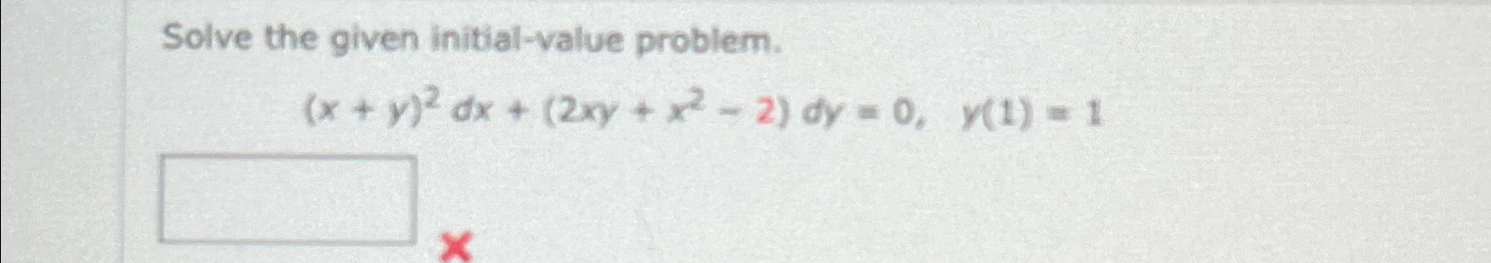 Solved Solve the given initial-value | Chegg.com