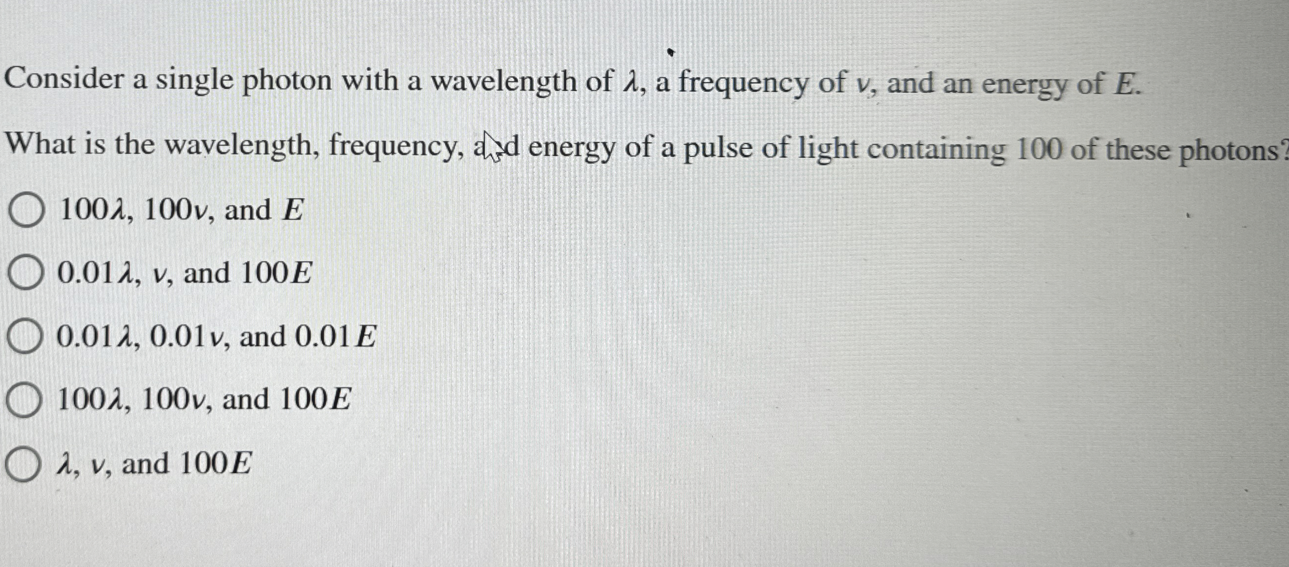 Solved Consider a single photon with a wavelength of λ, ﻿a | Chegg.com