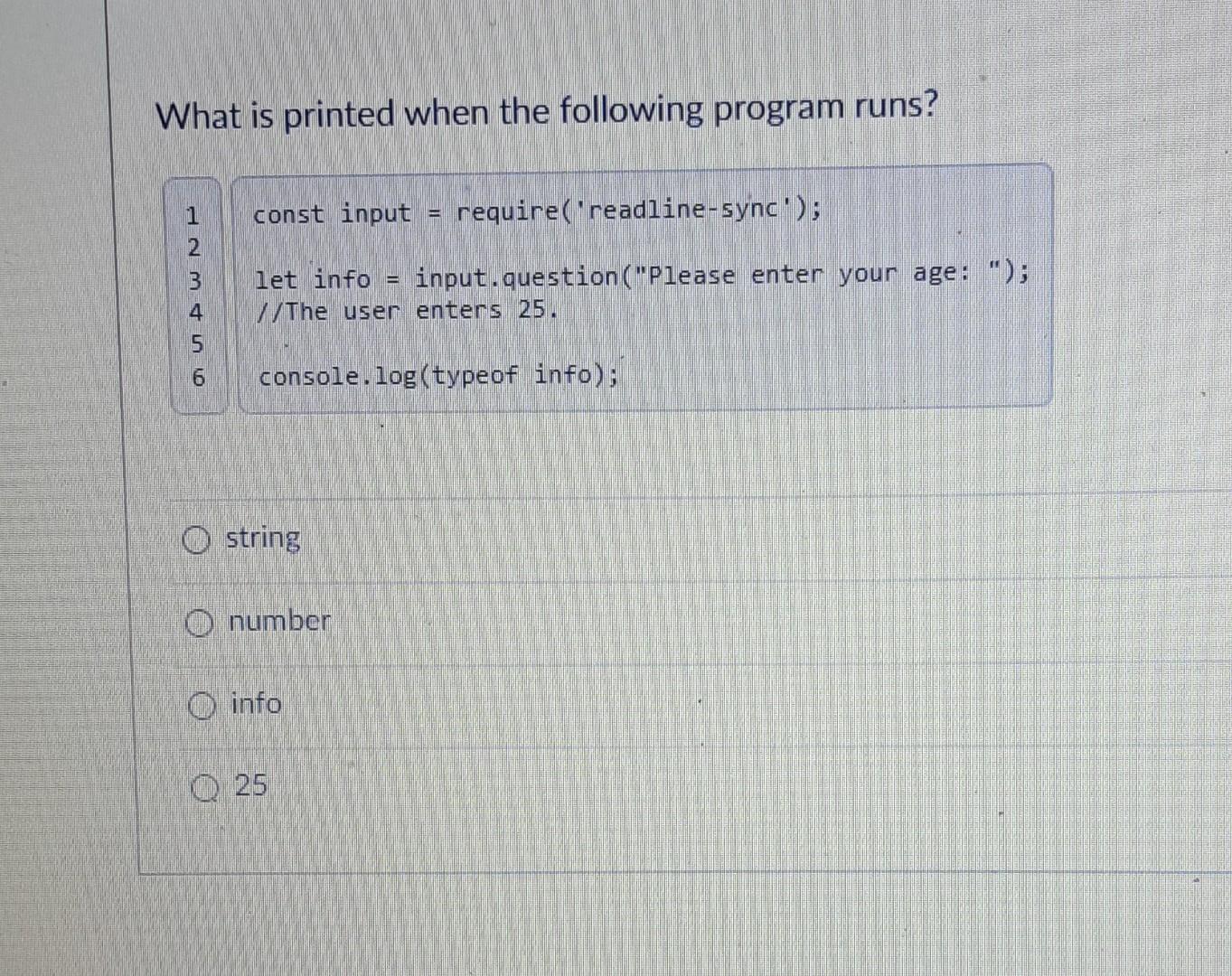 Solved What is printed when the following program runs? | Chegg.com